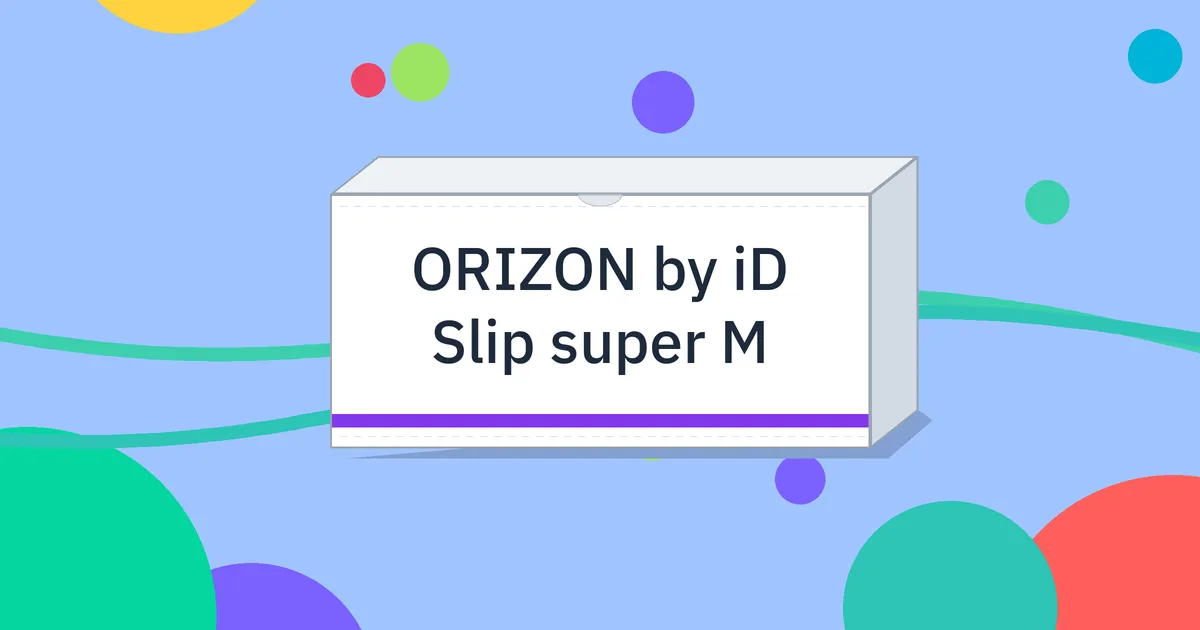 Symbolbild: Packung mit der Aufschrift ORIZON by iD Slip super M (PZN 17267859) – Verfügbarkeit und Bezug in Apotheken in Frankfurt am Main