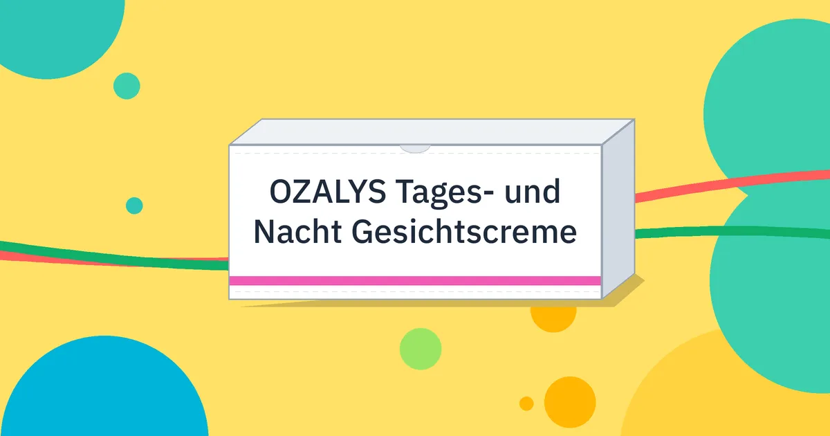 Symbolbild: Packung mit der Aufschrift OZALYS Tages- und Nacht Gesichtscreme (PZN 19985895) – Verfügbarkeit und Bezug in Apotheken in Frankfurt am Main