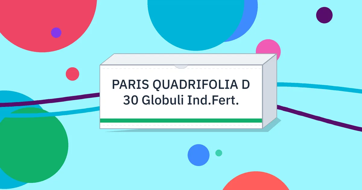 Symbolbild: Packung mit der Aufschrift PARIS QUADRIFOLIA D 30 Globuli Ind.Fert. (PZN 17679390) – Verfügbarkeit und Bezug in Apotheken in Frankfurt am Main