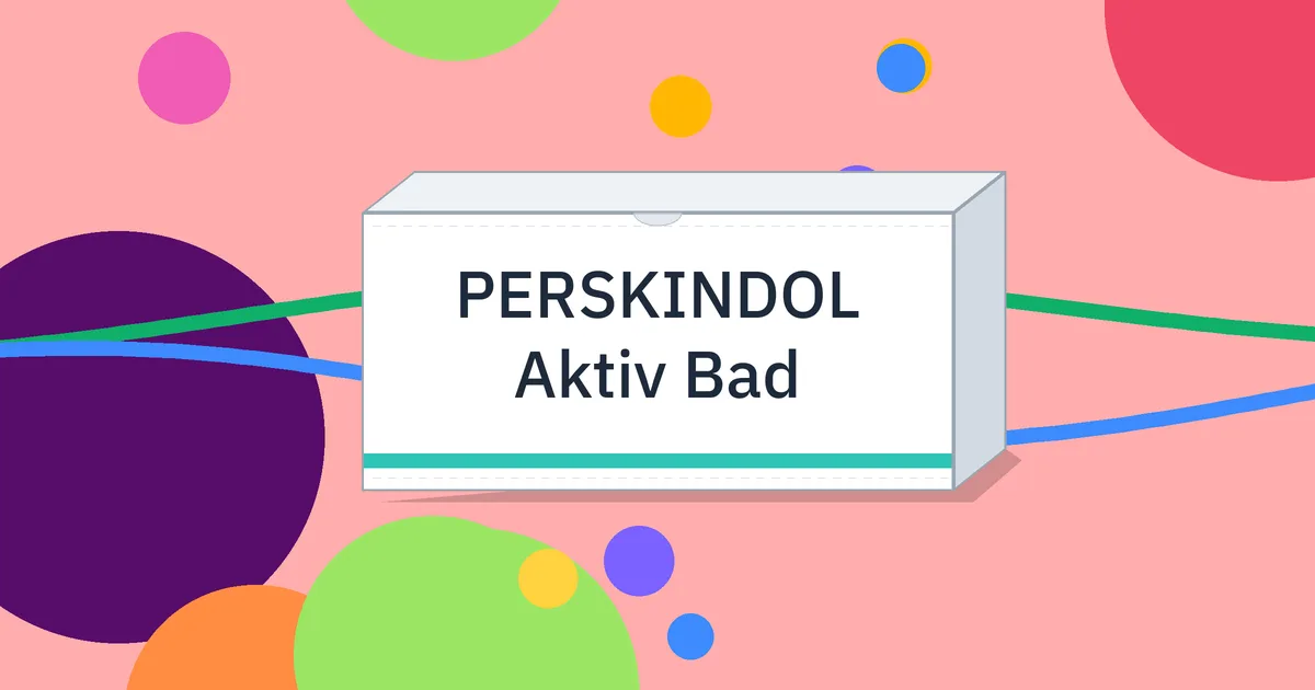 Symbolbild: Packung mit der Aufschrift PERSKINDOL Aktiv Bad (PZN 10305108) – Verfügbarkeit und Bezug in Apotheken in Frankfurt am Main