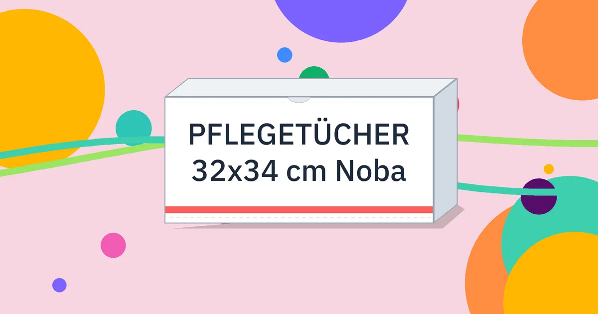 Symbolbild: Packung mit der Aufschrift PFLEGETÜCHER 32x34 cm Noba (PZN 08403298) – Verfügbarkeit und Bezug in Apotheken in Frankfurt am Main