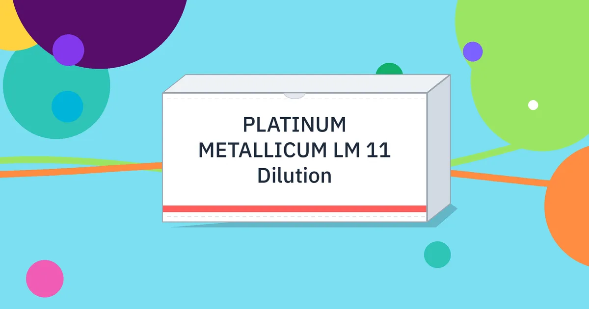 Symbolbild: Packung mit der Aufschrift PLATINUM METALLICUM LM 11 Dilution (PZN 13038375) – Verfügbarkeit und Bezug in Apotheken in Frankfurt am Main