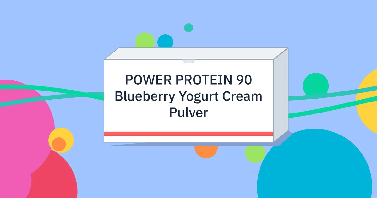 Symbolbild: Packung mit der Aufschrift POWER PROTEIN 90 Blueberry Yogurt Cream Pulver (PZN 13864363) – Verfügbarkeit und Bezug in Apotheken in Frankfurt am Main