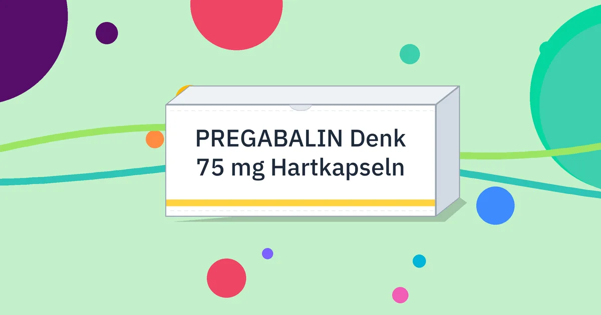 Symbolbild: Packung mit der Aufschrift PREGABALIN Denk 75 mg Hartkapseln (PZN 20398766) – Verfügbarkeit und Bezug in Apotheken in Frankfurt am Main