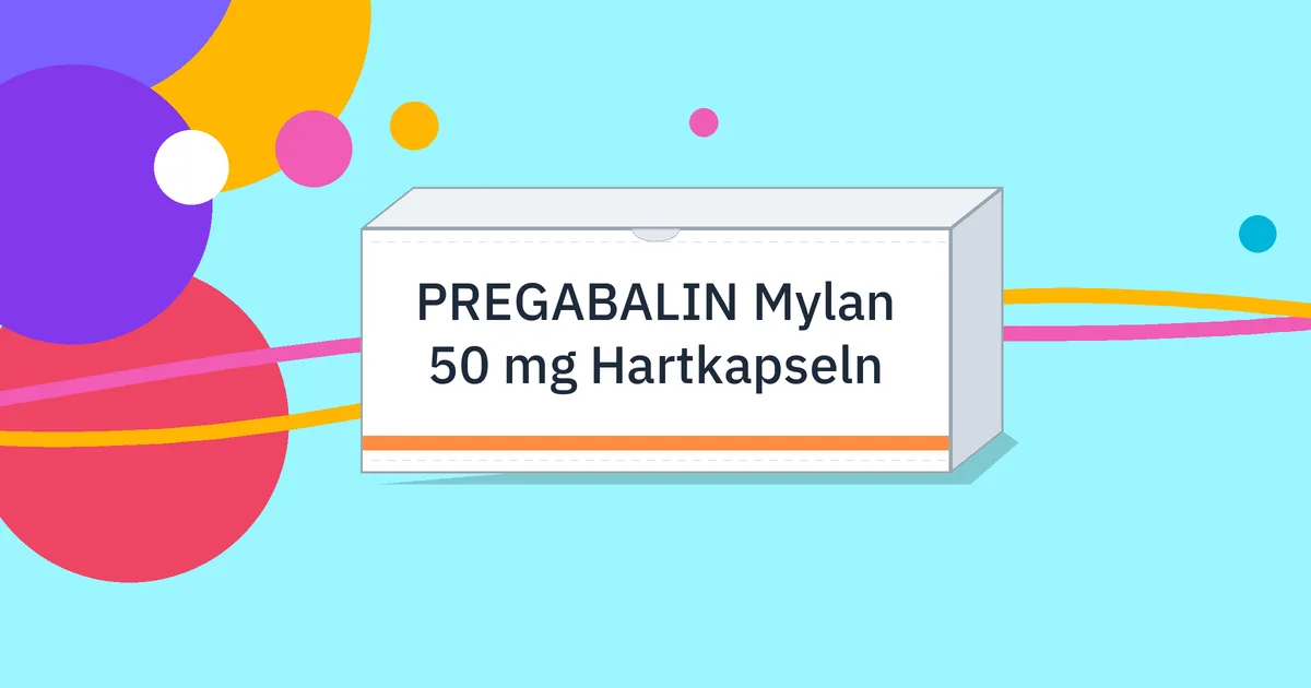 Symbolbild: Packung mit der Aufschrift PREGABALIN Mylan 50 mg Hartkapseln (PZN 14171320) – Verfügbarkeit und Bezug in Apotheken in Frankfurt am Main