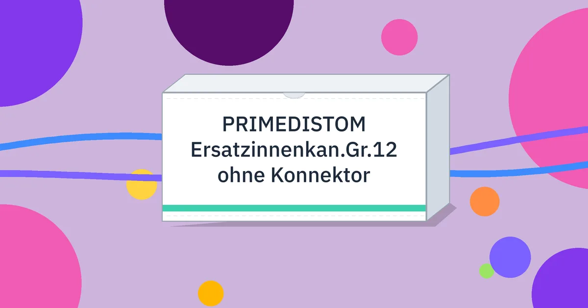Symbolbild: Packung mit der Aufschrift PRIMEDISTOM Ersatzinnenkan.Gr.12 ohne Konnektor (PZN 10257467) – Verfügbarkeit und Bezug in Apotheken in Frankfurt am Main