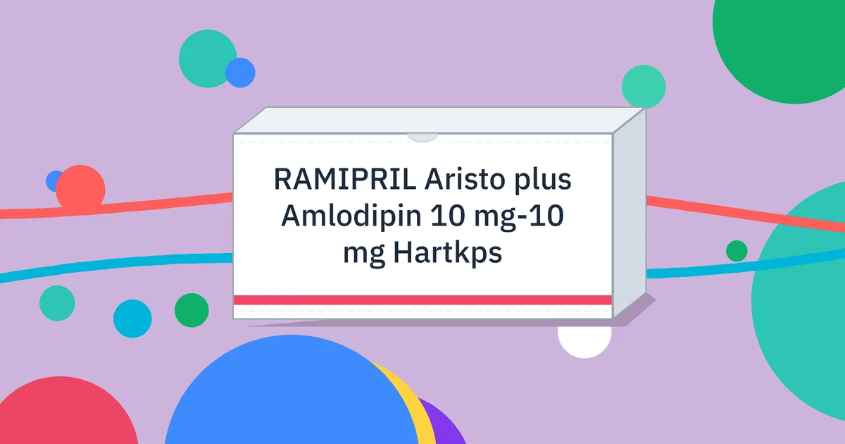 Symbolbild: Packung mit der Aufschrift RAMIPRIL Aristo plus Amlodipin 10 mg-10 mg Hartkps (PZN 13886270) – Verfügbarkeit und Bezug in Apotheken in Frankfurt am Main