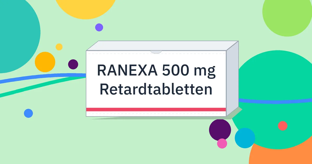 Symbolbild: Packung mit der Aufschrift RANEXA 500 mg Retardtabletten (PZN 19687815) – Verfügbarkeit und Bezug in Apotheken in Frankfurt am Main