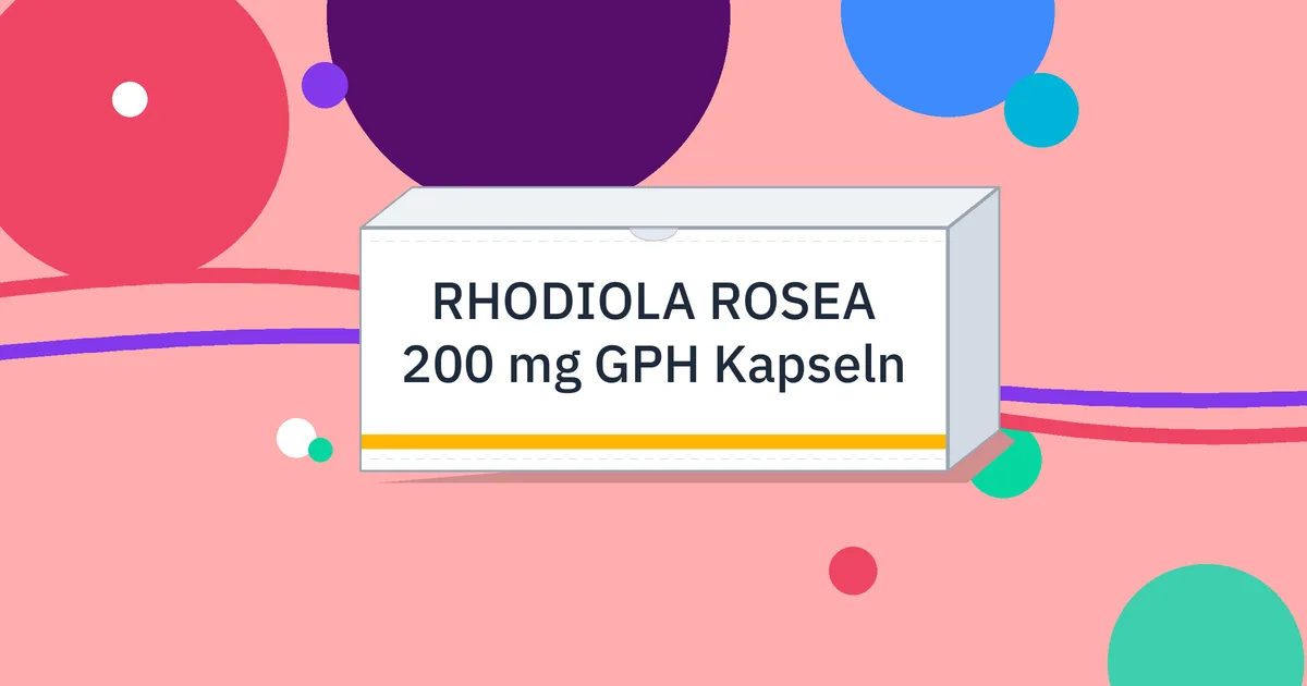Symbolbild: Packung mit der Aufschrift RHODIOLA ROSEA 200 mg GPH Kapseln (PZN 00129142) – Verfügbarkeit und Bezug in Apotheken in Frankfurt am Main