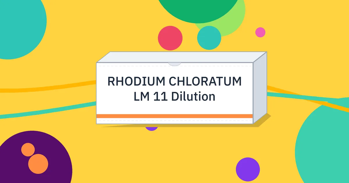 Symbolbild: Packung mit der Aufschrift RHODIUM CHLORATUM LM 11 Dilution (PZN 13049924) – Verfügbarkeit und Bezug in Apotheken in Frankfurt am Main