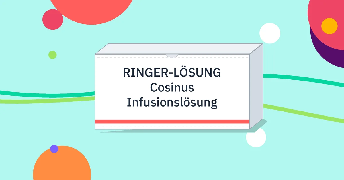 Symbolbild: Packung mit der Aufschrift RINGER-LÖSUNG Cosinus Infusionslösung (PZN 18001721) – Verfügbarkeit und Bezug in Apotheken in Frankfurt am Main