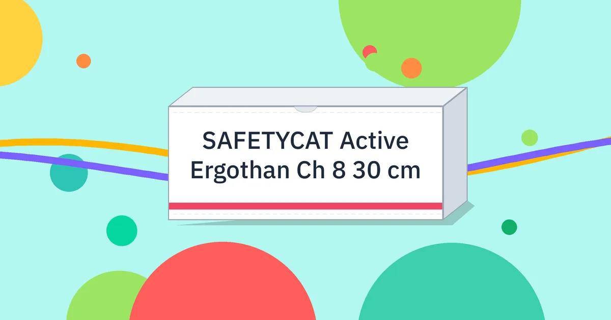 Symbolbild: Packung mit der Aufschrift SAFETYCAT Active Ergothan Ch 8 30 cm (PZN 02696017) – Verfügbarkeit und Bezug in Apotheken in Frankfurt am Main