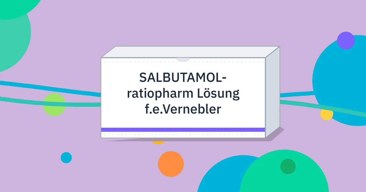 Symbolbild: Packung mit der Aufschrift SALBUTAMOL-ratiopharm Lösung f.e.Vernebler (PZN 08527095) – Verfügbarkeit und Bezug in Apotheken in Frankfurt am Main