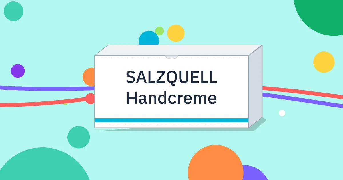 Symbolbild: Packung mit der Aufschrift SALZQUELL Handcreme (PZN 13503300) – Verfügbarkeit und Bezug in Apotheken in Frankfurt am Main