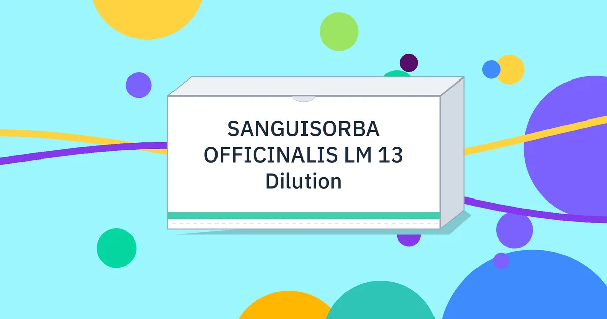 Symbolbild: Packung mit der Aufschrift SANGUISORBA OFFICINALIS LM 13 Dilution (PZN 13683489) – Verfügbarkeit und Bezug in Apotheken in Frankfurt am Main