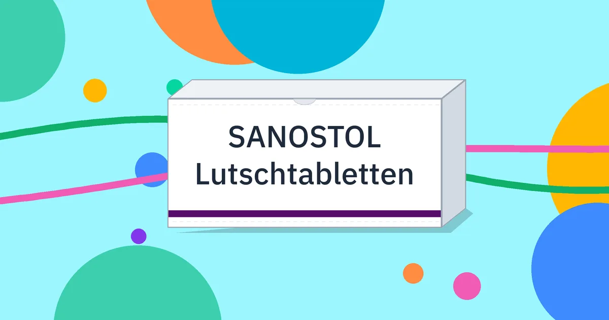 Symbolbild: Packung mit der Aufschrift SANOSTOL Lutschtabletten (PZN 02038314) – Verfügbarkeit und Bezug in Apotheken in Frankfurt am Main