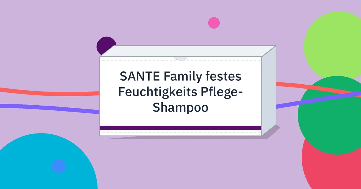 Symbolbild: Packung mit der Aufschrift SANTE Family festes Feuchtigkeits Pflege-Shampoo (PZN 19419948) – Verfügbarkeit und Bezug in Apotheken in Frankfurt am Main