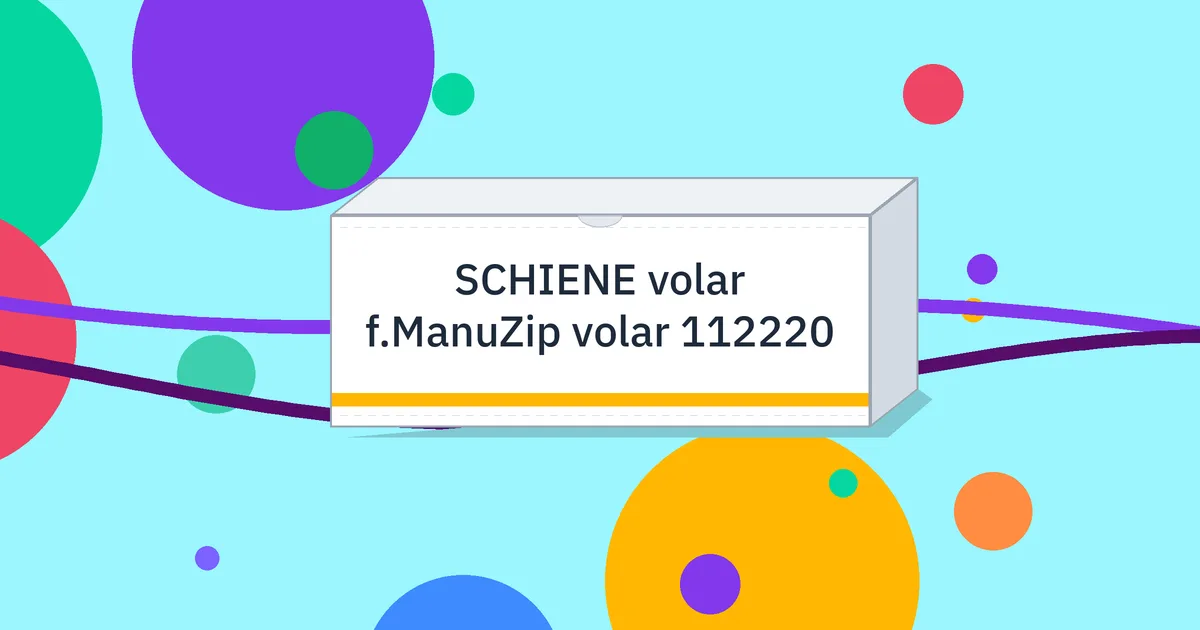 Symbolbild: Packung mit der Aufschrift SCHIENE volar f.ManuZip volar 112220 (PZN 11014330) – Verfügbarkeit und Bezug in Apotheken in Frankfurt am Main
