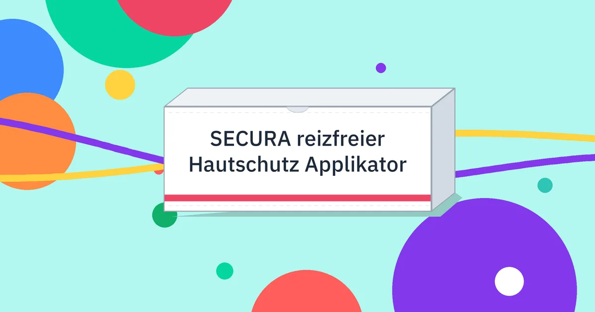 Symbolbild: Packung mit der Aufschrift SECURA reizfreier Hautschutz Applikator (PZN 16349035) – Verfügbarkeit und Bezug in Apotheken in Frankfurt am Main