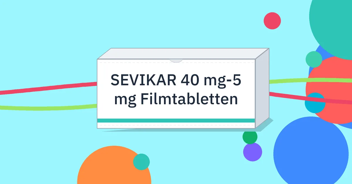 Symbolbild: Packung mit der Aufschrift SEVIKAR 40 mg-5 mg Filmtabletten (PZN 07770304) – Verfügbarkeit und Bezug in Apotheken in Frankfurt am Main