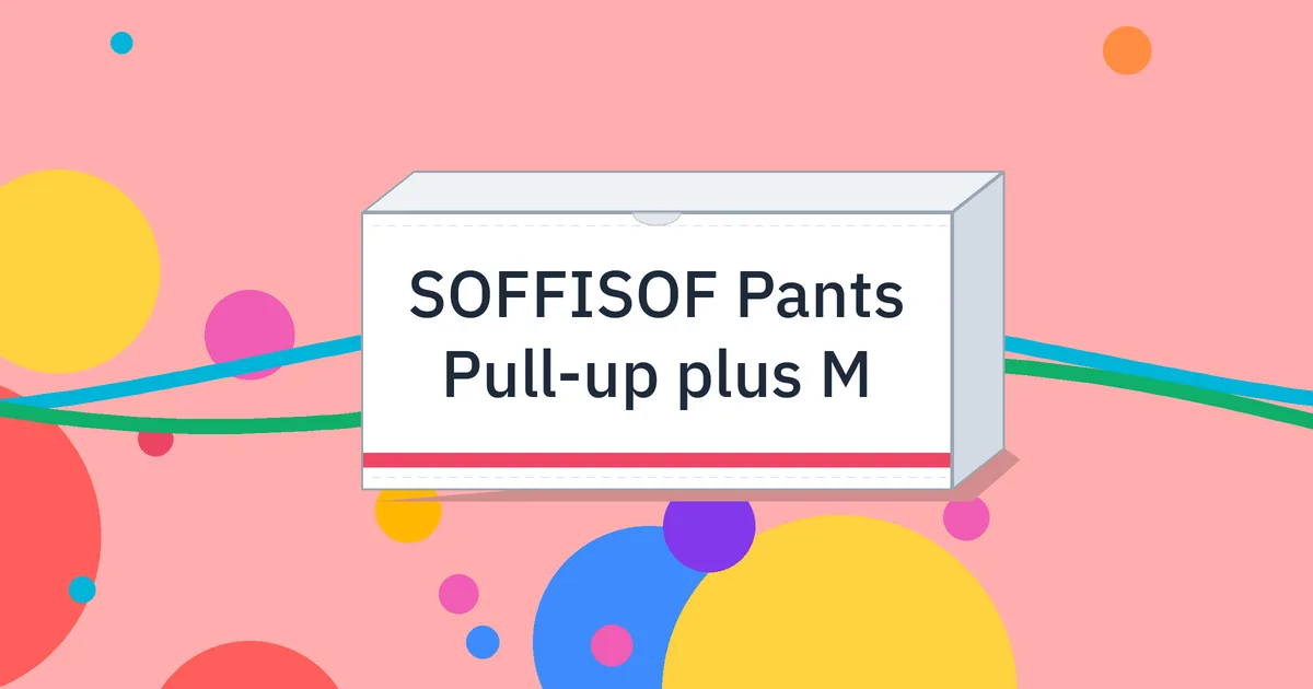 Symbolbild: Packung mit der Aufschrift SOFFISOF Pants Pull-up plus M (PZN 14043869) – Verfügbarkeit und Bezug in Apotheken in Frankfurt am Main