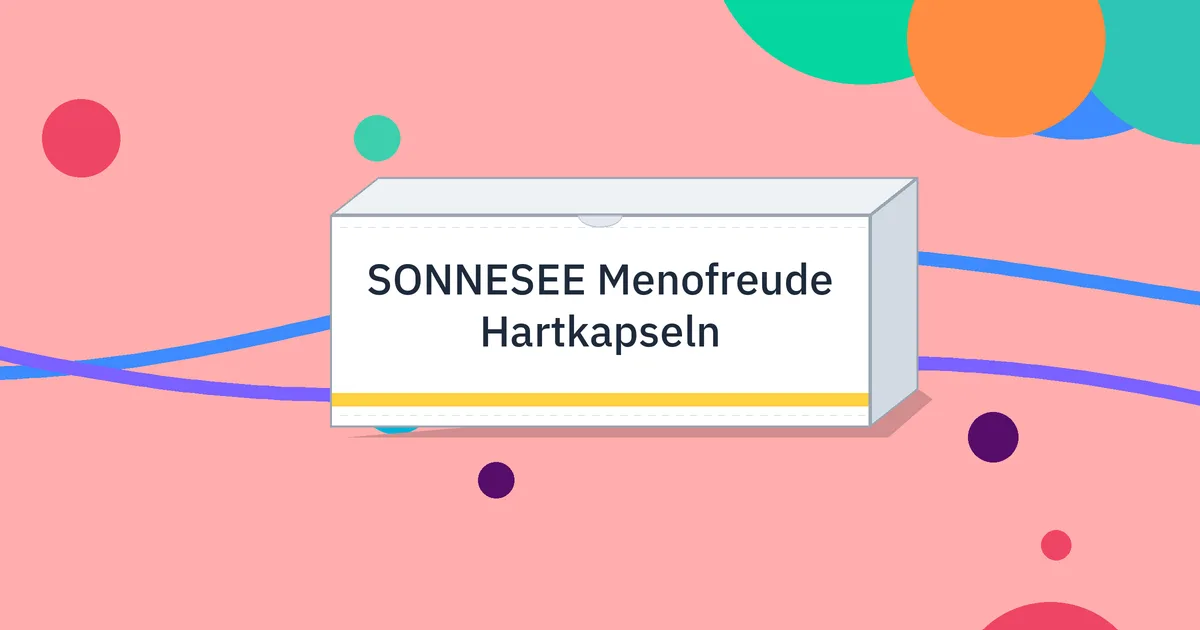 Symbolbild: Packung mit der Aufschrift SONNESEE Menofreude Hartkapseln (PZN 19457989) – Verfügbarkeit und Bezug in Apotheken in Frankfurt am Main
