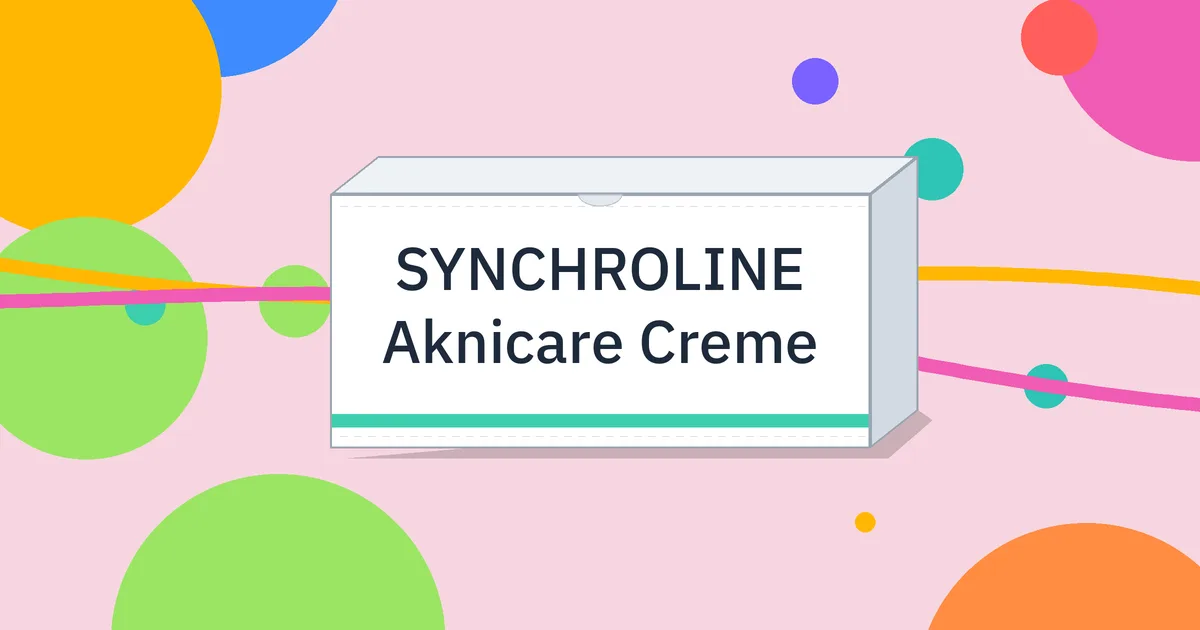Symbolbild: Packung mit der Aufschrift SYNCHROLINE Aknicare Creme (PZN 02244025) – Verfügbarkeit und Bezug in Apotheken in Frankfurt am Main