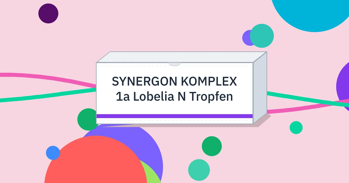 Symbolbild: Packung mit der Aufschrift SYNERGON KOMPLEX 1a Lobelia N Tropfen (PZN 03633214) – Verfügbarkeit und Bezug in Apotheken in Frankfurt am Main