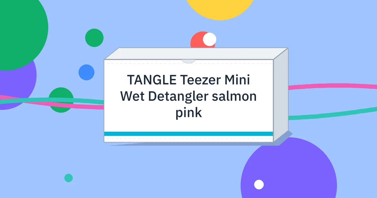 Symbolbild: Packung mit der Aufschrift TANGLE Teezer Mini Wet Detangler salmon pink (PZN 20159547) – Verfügbarkeit und Bezug in Apotheken in Frankfurt am Main