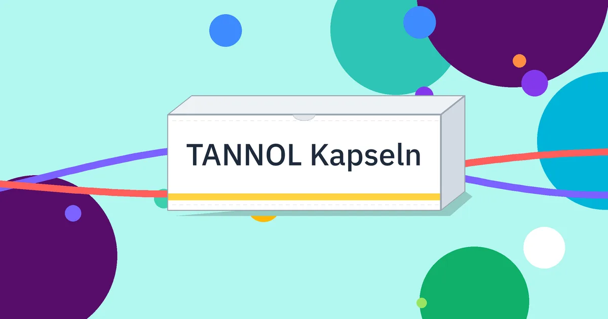 Symbolbild: Packung mit der Aufschrift TANNOL Kapseln (PZN 02196964) – Verfügbarkeit und Bezug in Apotheken in Frankfurt am Main