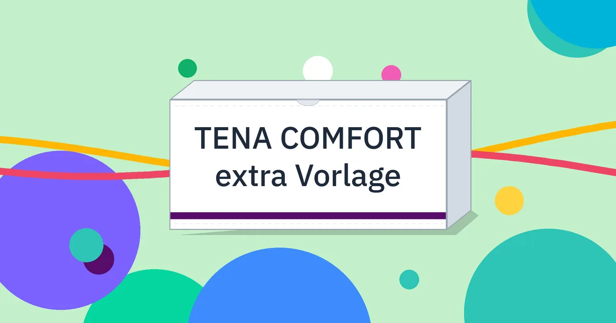 Symbolbild: Packung mit der Aufschrift TENA COMFORT extra Vorlage (PZN 00195794) – Verfügbarkeit und Bezug in Apotheken in Frankfurt am Main