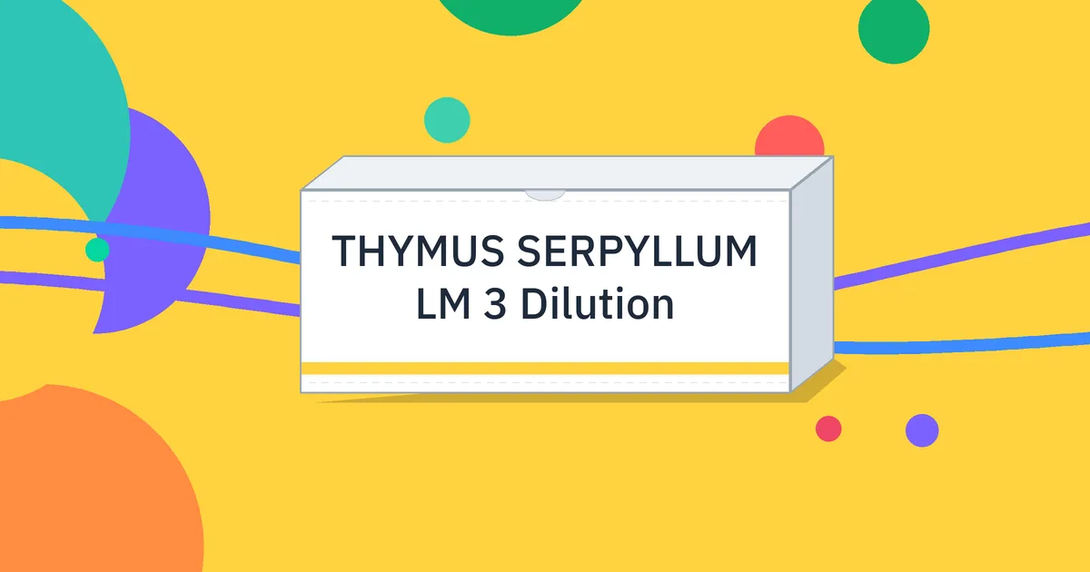 Symbolbild: Packung mit der Aufschrift THYMUS SERPYLLUM LM 3 Dilution (PZN 13222848) – Verfügbarkeit und Bezug in Apotheken in Frankfurt am Main