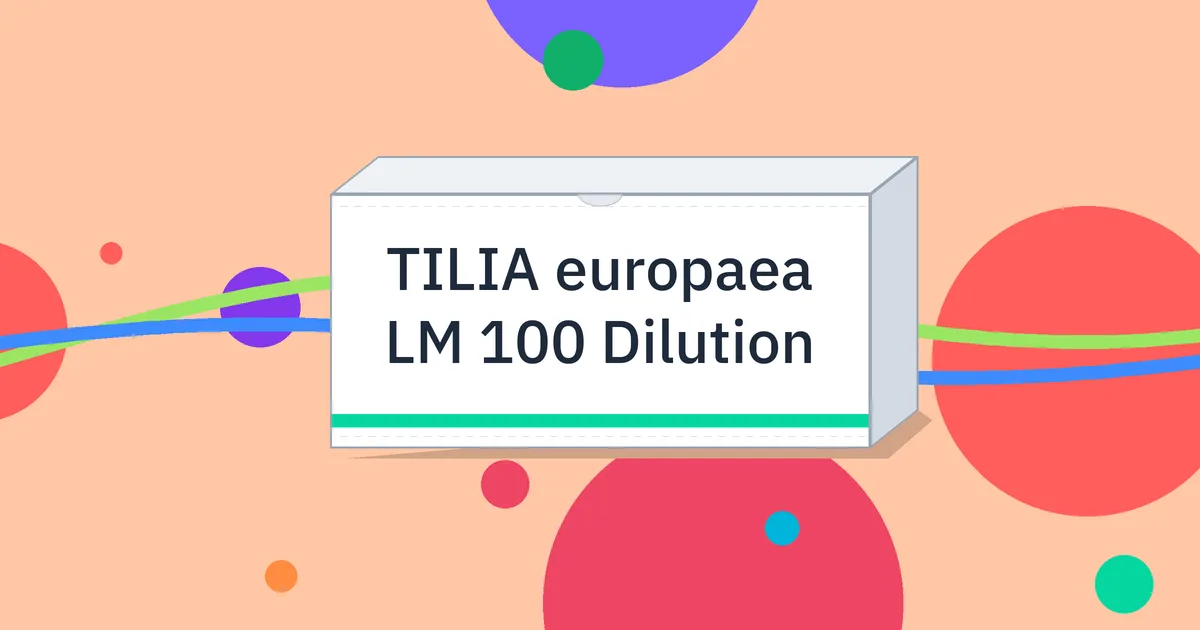 Symbolbild: Packung mit der Aufschrift TILIA europaea LM 100 Dilution (PZN 13224184) – Verfügbarkeit und Bezug in Apotheken in Frankfurt am Main