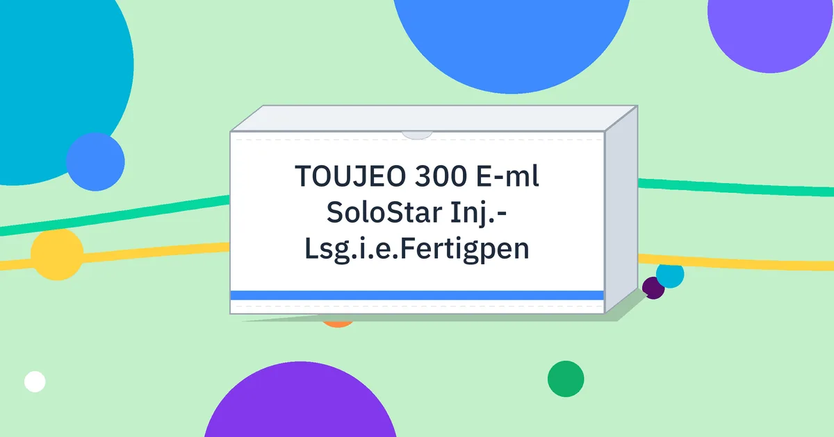 Symbolbild: Packung mit der Aufschrift TOUJEO 300 E-ml SoloStar Inj.-Lsg.i.e.Fertigpen (PZN 16769895) – Verfügbarkeit und Bezug in Apotheken in Frankfurt am Main