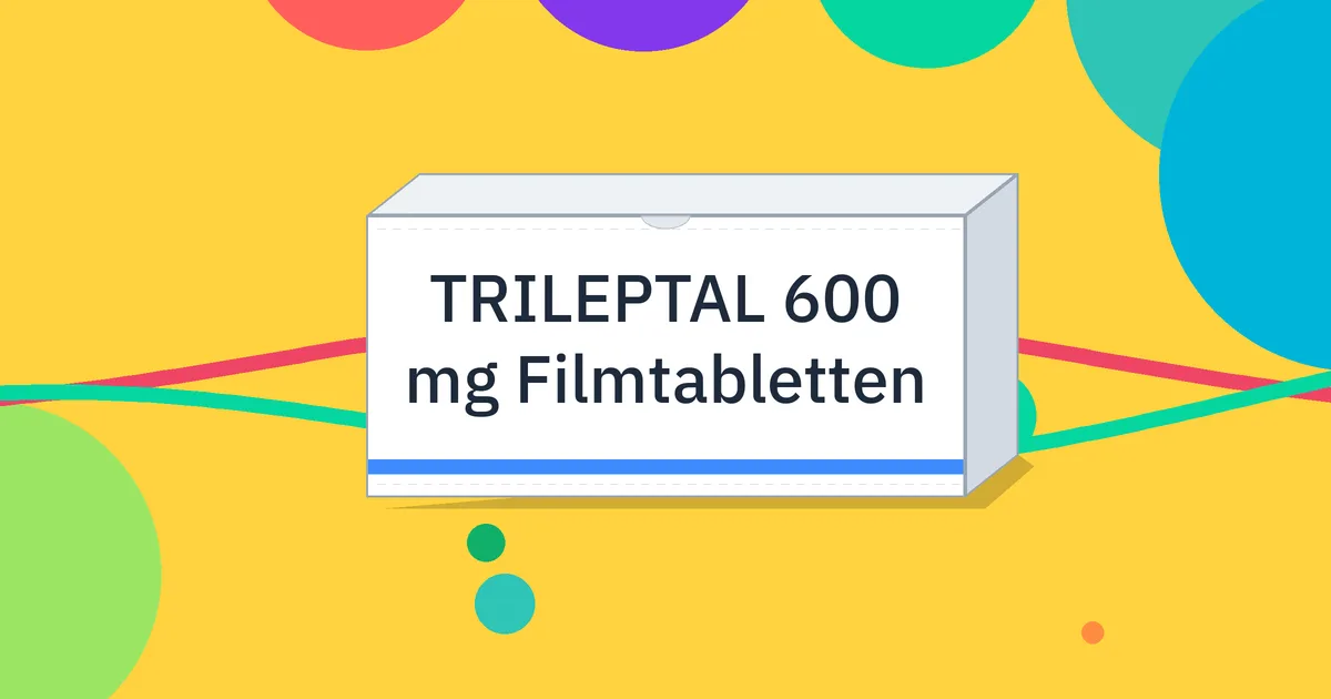 Symbolbild: Packung mit der Aufschrift TRILEPTAL 600 mg Filmtabletten (PZN 19175995) – Verfügbarkeit und Bezug in Apotheken in Frankfurt am Main