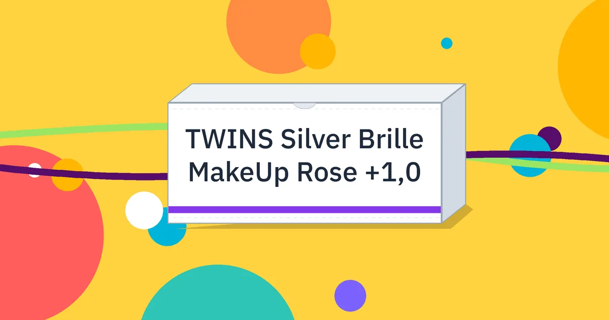 Symbolbild: Packung mit der Aufschrift TWINS Silver Brille MakeUp Rose +1,0 (PZN 14041474) – Verfügbarkeit und Bezug in Apotheken in Frankfurt am Main