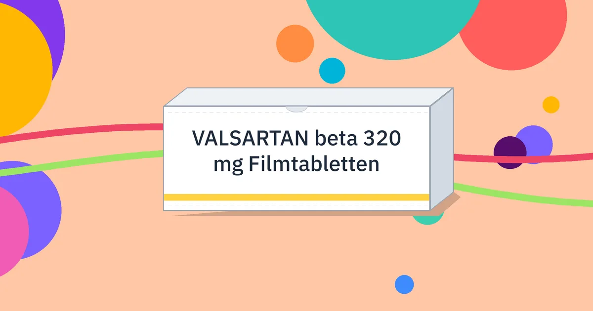 Symbolbild: Packung mit der Aufschrift VALSARTAN beta 320 mg Filmtabletten (PZN 17454188) – Verfügbarkeit und Bezug in Apotheken in Frankfurt am Main