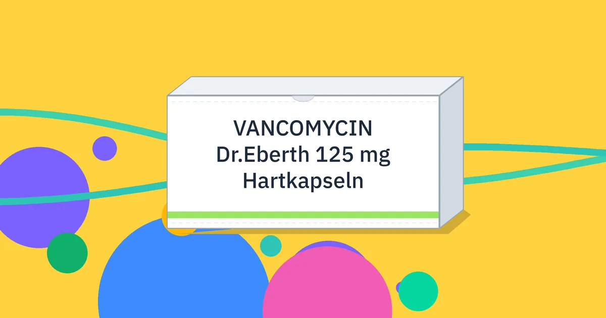 Symbolbild: Packung mit der Aufschrift VANCOMYCIN Dr.Eberth 125 mg Hartkapseln (PZN 18680685) – Verfügbarkeit und Bezug in Apotheken in Frankfurt am Main