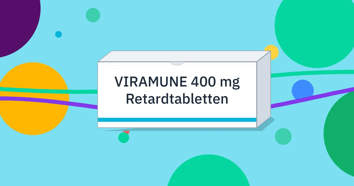 Symbolbild: Packung mit der Aufschrift VIRAMUNE 400 mg Retardtabletten (PZN 09704659) – Verfügbarkeit und Bezug in Apotheken in Frankfurt am Main