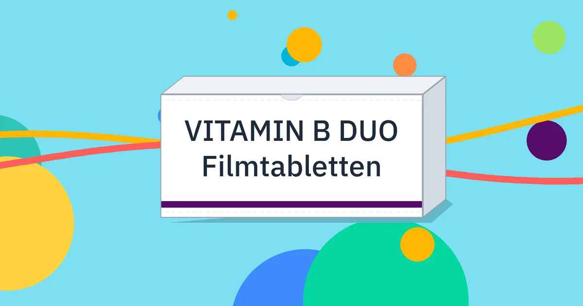 Symbolbild: Packung mit der Aufschrift VITAMIN B DUO Filmtabletten (PZN 07233658) – Verfügbarkeit und Bezug in Apotheken in Frankfurt am Main