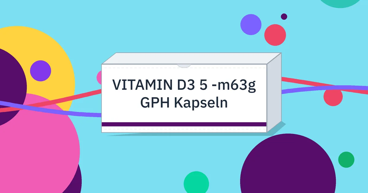 Symbolbild: Packung mit der Aufschrift VITAMIN D3 5 -m63g GPH Kapseln (PZN 06923102) – Verfügbarkeit und Bezug in Apotheken in Frankfurt am Main