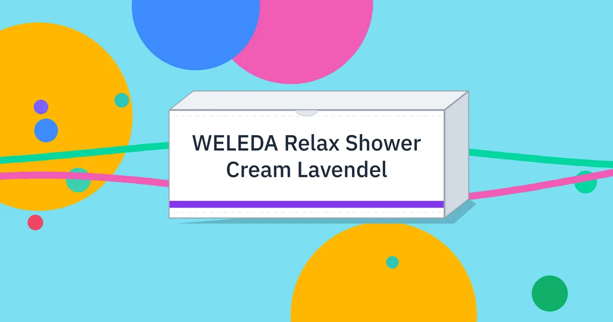 Symbolbild: Packung mit der Aufschrift WELEDA Relax Shower Cream Lavendel (PZN 19447809) – Verfügbarkeit und Bezug in Apotheken in Frankfurt am Main