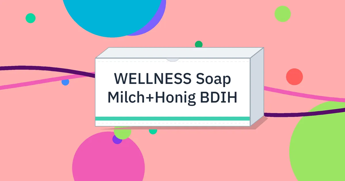 Symbolbild: Packung mit der Aufschrift WELLNESS Soap Milch+Honig BDIH (PZN 10331614) – Verfügbarkeit und Bezug in Apotheken in Frankfurt am Main