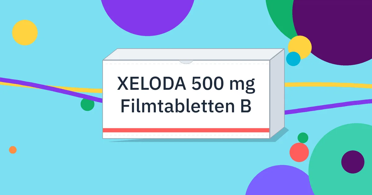 Symbolbild: Packung mit der Aufschrift XELODA 500 mg Filmtabletten B (PZN 12367131) – Verfügbarkeit und Bezug in Apotheken in Frankfurt am Main