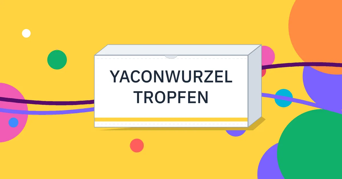 Symbolbild: Packung mit der Aufschrift YACONWURZEL TROPFEN (PZN 15230421) – Verfügbarkeit und Bezug in Apotheken in Frankfurt am Main