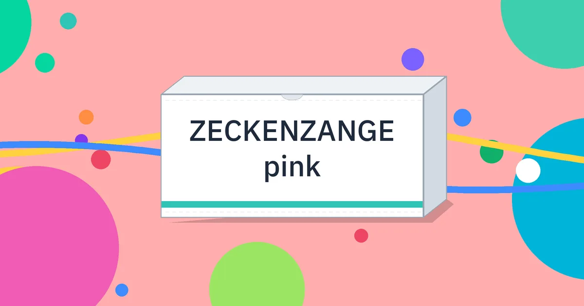 Symbolbild: Packung mit der Aufschrift ZECKENZANGE pink (PZN 01520948) – Verfügbarkeit und Bezug in Apotheken in Frankfurt am Main