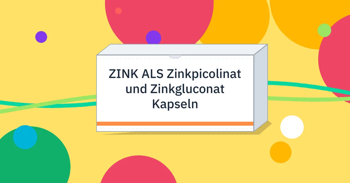 Symbolbild: Packung mit der Aufschrift ZINK ALS Zinkpicolinat und Zinkgluconat Kapseln (PZN 19493979) – Verfügbarkeit und Bezug in Apotheken in Frankfurt am Main
