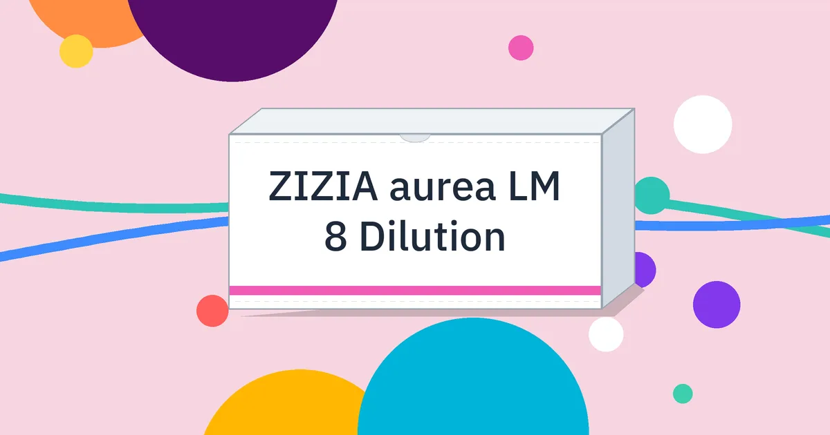 Symbolbild: Packung mit der Aufschrift ZIZIA aurea LM 8 Dilution (PZN 13303452) – Verfügbarkeit und Bezug in Apotheken in Frankfurt am Main