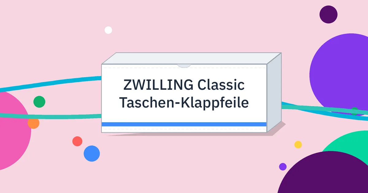 Symbolbild: Packung mit der Aufschrift ZWILLING Classic Taschen-Klappfeile (PZN 11675066) – Verfügbarkeit und Bezug in Apotheken in Frankfurt am Main