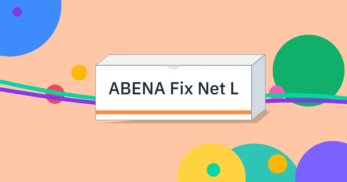 Symbolbild: Packung mit der Aufschrift ABENA Fix Net L (PZN 18161407) – Verfügbarkeit und Bezug in Apotheken in Frankfurt am Main